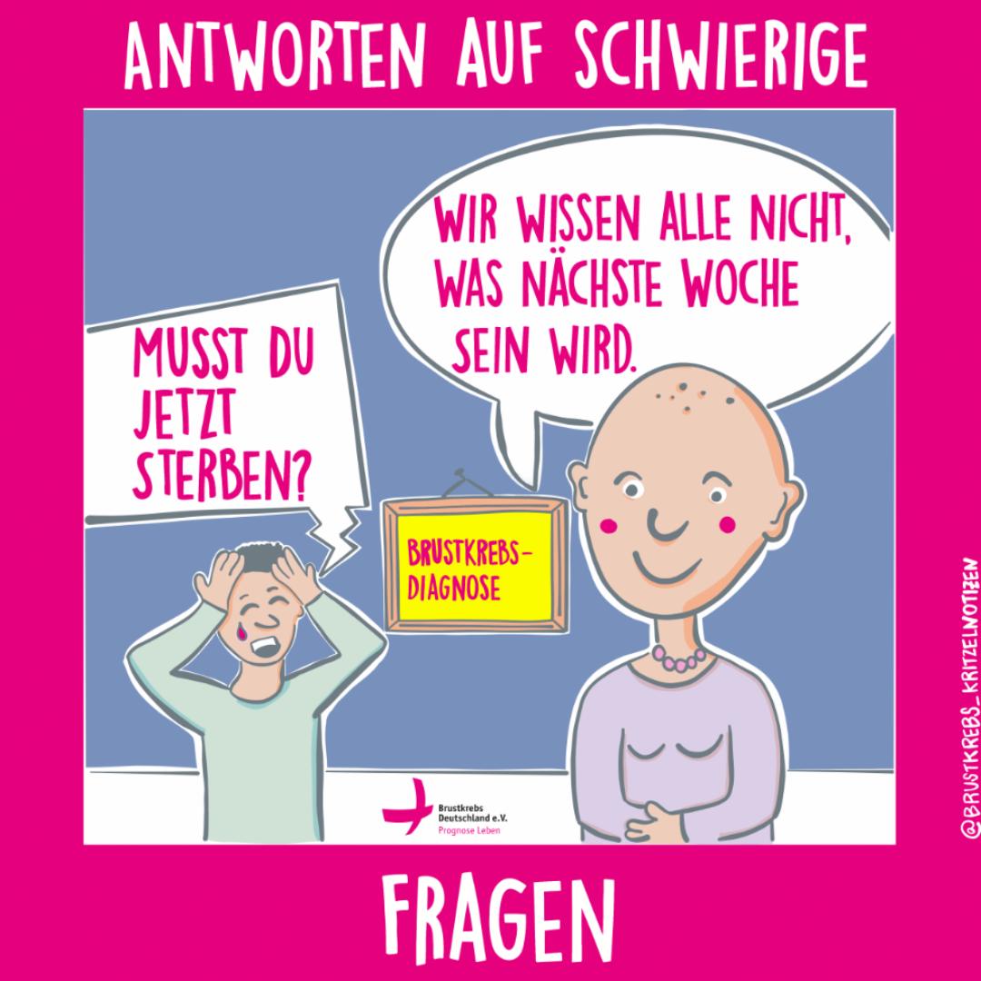 Brustkrebs Deutschland e.V. Kritzelnotiz des Monats: Antworten auf ...